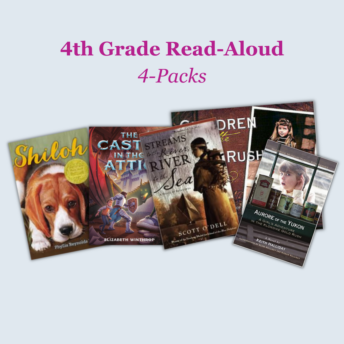 4th Grade Read Aloud Novels 4-Pack – Read Side by Side