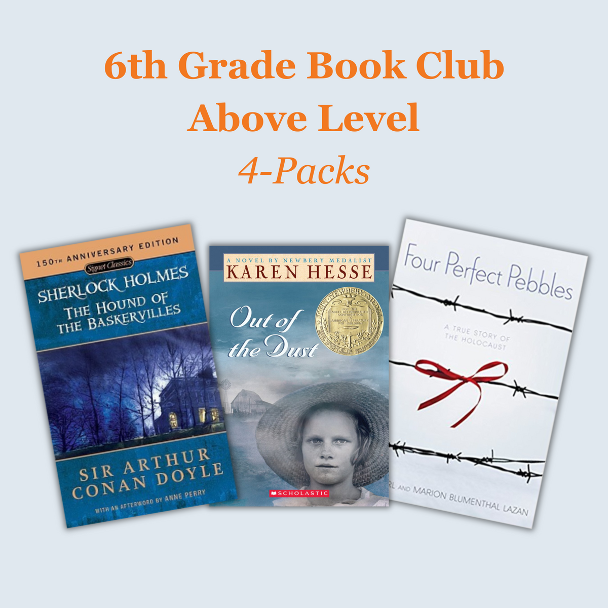 6th Grade Book Club Novels ABOVE 4-Pack – Read Side by Side