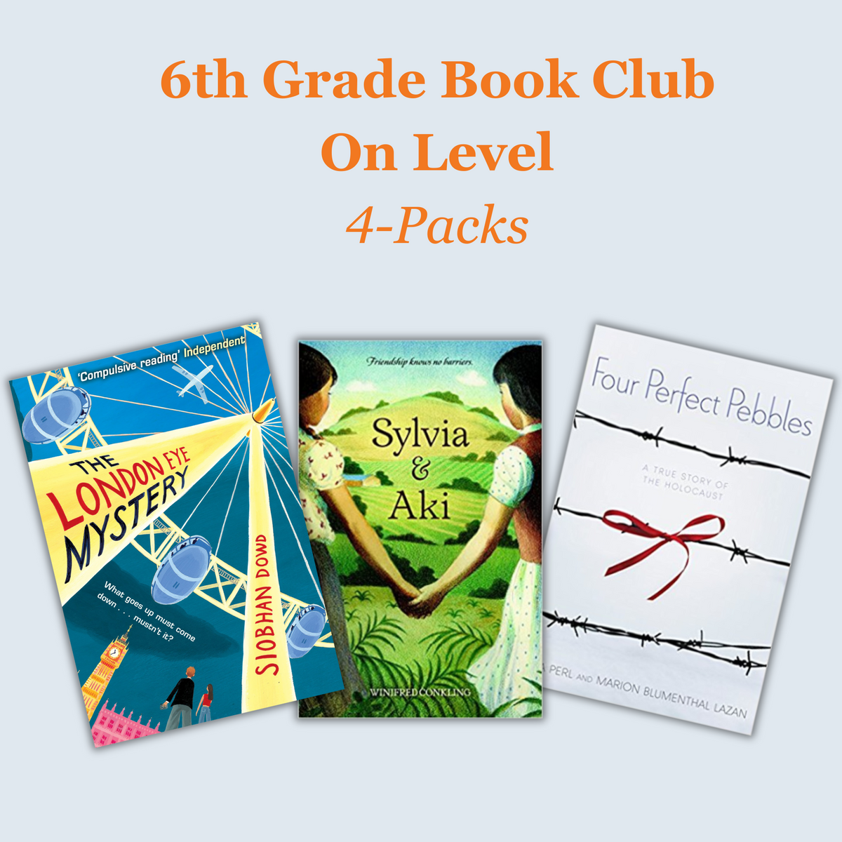 6th Grade Book Club Novels ON 4-Pack – Read Side by Side