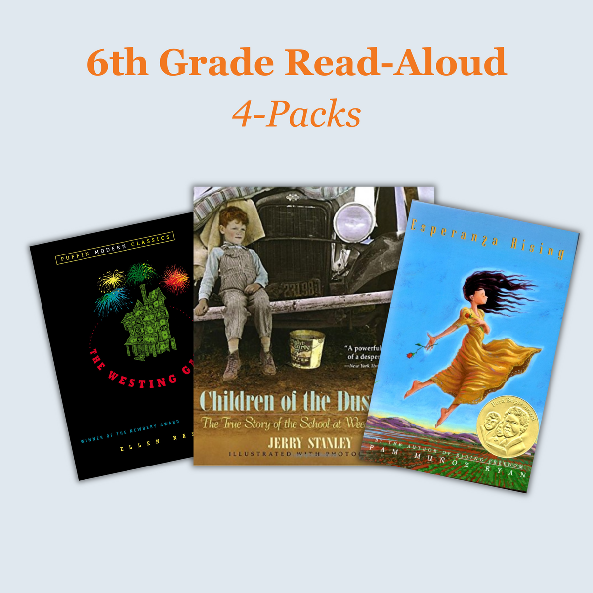 6th Grade Read Aloud Novels 4-Pack – Read Side by Side